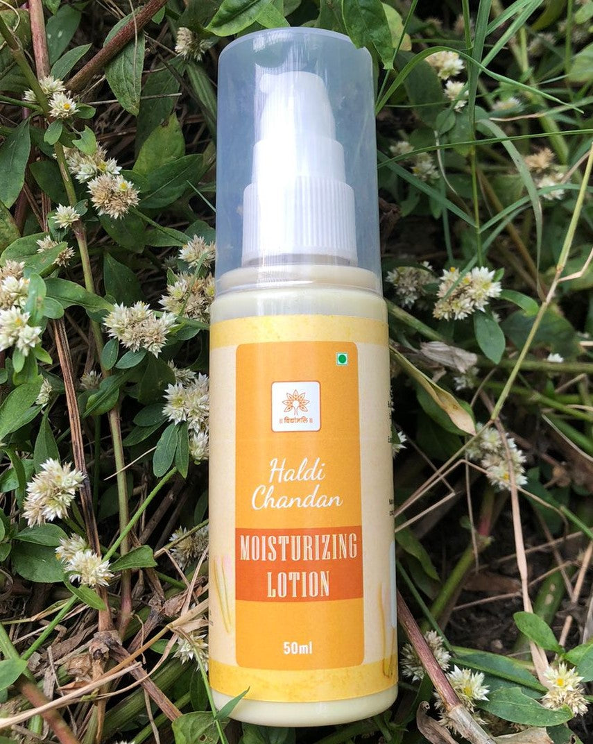 Buy 100% Natural Haldi Chandan Moisturizing Lotion | Vidhyanjali