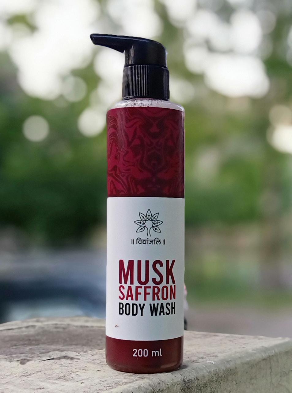 Musk Saffron Body Wash-200 ml — Vidhyanjali